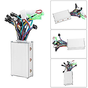 Yosoo Health Gear Ebike Controller, 60v 48v 250w 350w Brushless Motor Controller Electric Scooter Controller Scooter Motor Controller with LCD Shifter Display Panel for Electric Bike Scooter