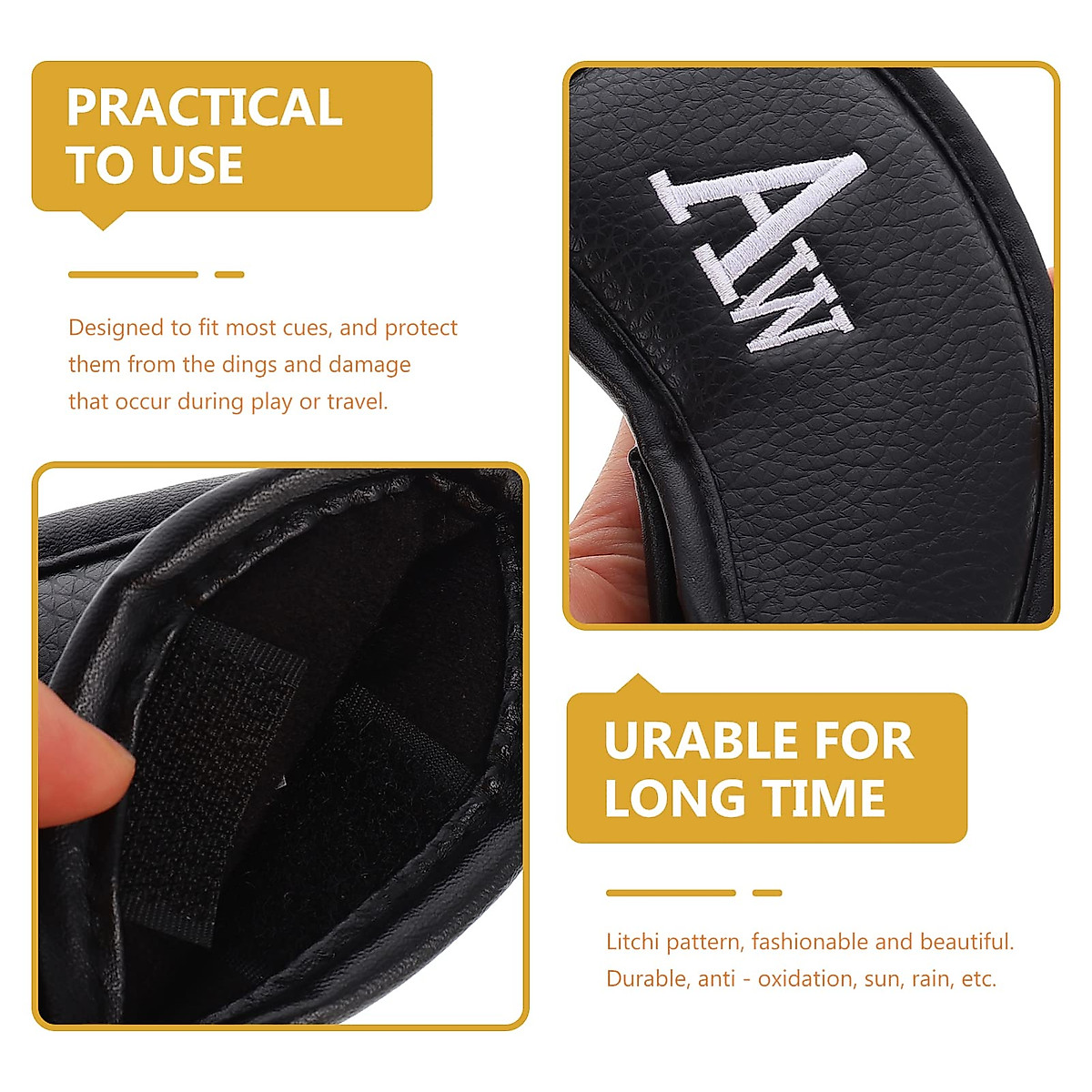 LIOOBO 12pcs Golf Club Cover Cue Protector Golfing Pole Sleeve Professional Rod Caps Golfing Cue Cover Professional Rod Cover Golfing Pole Caps Golfing Cue Supply Golfing Pole Cover