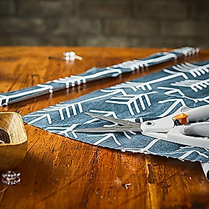 Fiskars Softgrip All-Purpose Scissors, Easy Action, Length: 26 cm, Stainless Steel Blade/Plastic Handles, White, 1059564