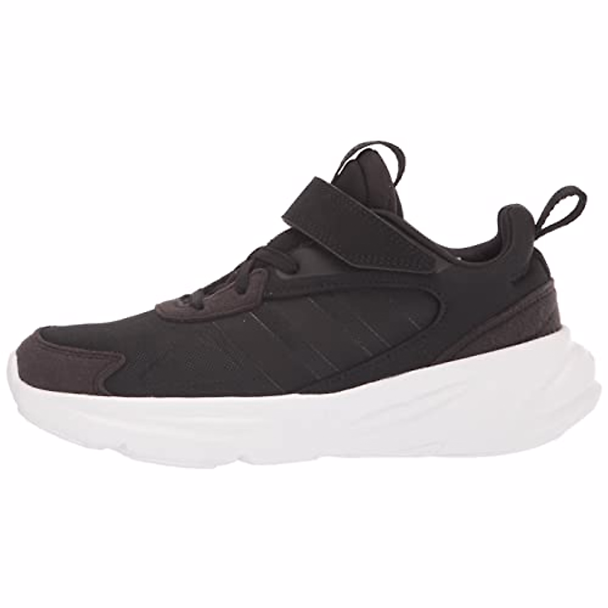 adidas OZELLE Running Shoe, Black/Black/Carbon (Elastic), 6.5 US Unisex Big Kid