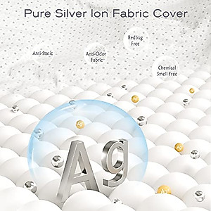 Martisiluna Full Mattress, 10.5 Inch Memory Foam Full Hybrid Mattress in a Box, with Antistatic Silver Fiber Fabric, Double Edge Support & Pressure Relief, CertiPUR-US Certified