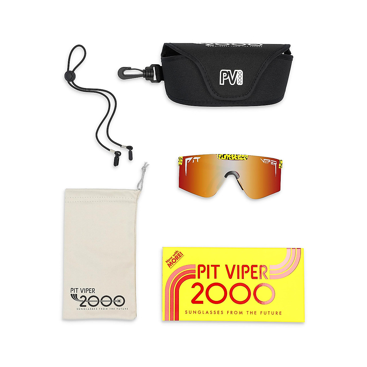 Pit Viper The 2000 Sunglasses (The Carnivore with Z87+ Red Lens)