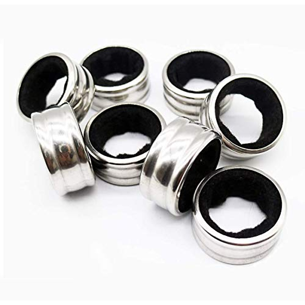 Luckycivia 20 PACK Stainless Steel Wine Bottle Drip Collar Ring Wine Bottle Collars Wine Drip Ring