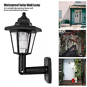 PMUYBHF Solar LED Lights Road Wall Mounted Installation Garden Fence Lights,Provide Brighter Lighting and Wider Detection Range,Decorate Garden