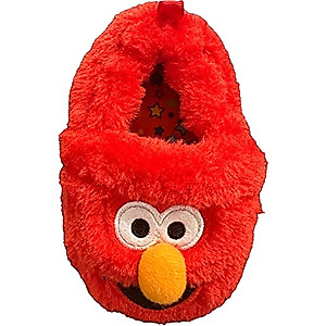 Sesame Street Unisex-Child ELMO Face Slipper (Elmo Puppet 2, us_footwear_size_system, toddler, men, numeric, medium, numeric_2)