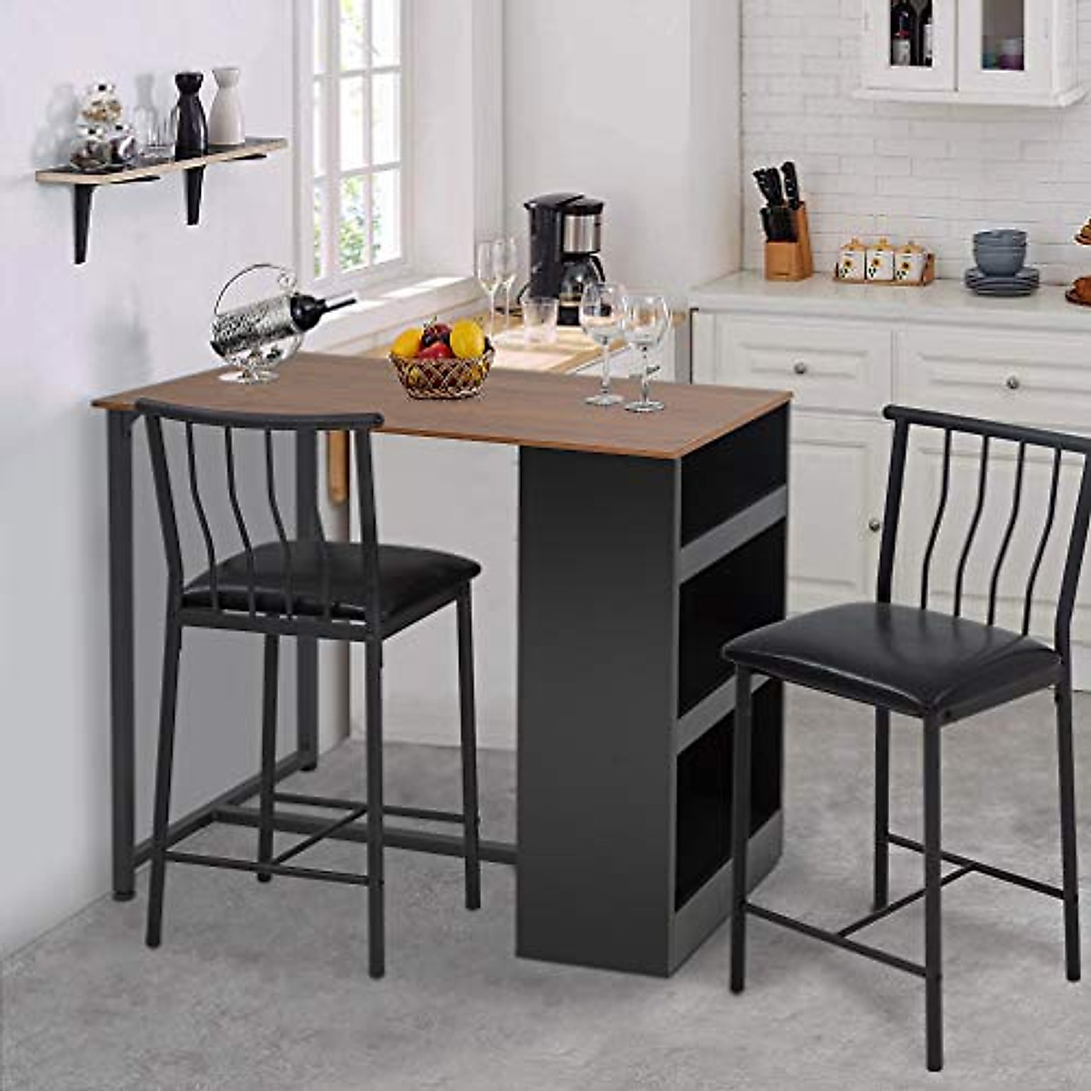 FDW Dining Table Set Kitchen Table and Chairs Dining Room Table Set for Small SpacesDining Table for 2 Modern Home Furniture Rectangular