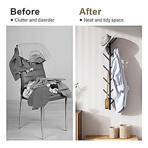 RRG Wall Mount Coat Rack 39.37 Inch, Metal Vertical Hat Rack for Wall, Modern Modern Tree Branch for Coats, Scarves, Hats, Jackets, Bags, Entryway Bedroom