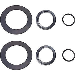 Bamkyait 25076RP Washer and Ring Kit for 1-1/2in Fittings, O-Ring Rubber Washer for Intex Pool Plunger Valves and Intex Replacement Gasket 10745, 10262 and 10255 (12 pcs)