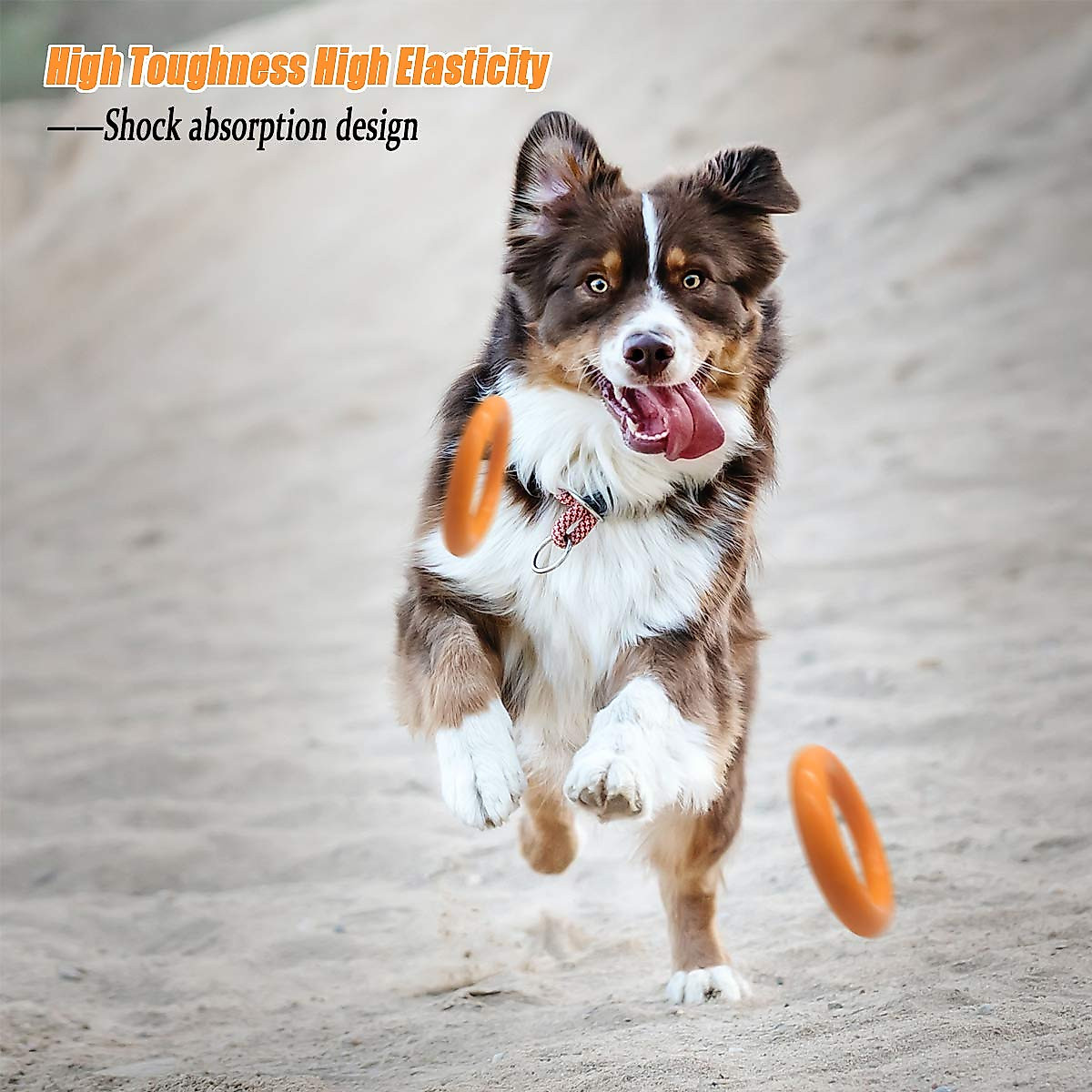 DLDER Dog Toys for Aggressive Chewers Large Breed,Durable Dog Ring Toy,Tough Rubber Dog Toy,Indestructible Dog Chew Toys for Large Medium Dogs Training and Teeth Cleaning.