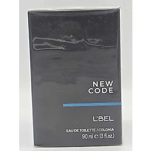 L'Bel NEW CODE for Men Eau de Toilette Atomiseur by L'BEL PARIS EDT 90ML (EDT 90ML)