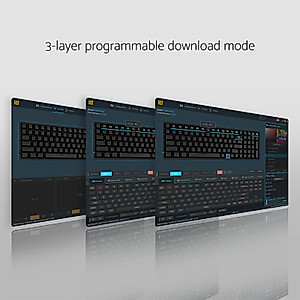 SKYLOONG SK96 O-Ring Gasket Gaming Keyboard Full Size Hot Swappable Wired Mechanical Keyboard RGB Programmabl Compatible Computer/Laptop