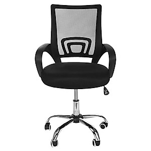 Executive Computer Office Home Task Adjustable Swivel Chair Stool with Arms,Breathable Mesh,Adjustable Height,Ergonomic Lumbar Support(Ship from US!)