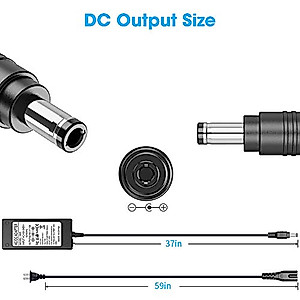 18V Power Cord Replacement for Cricut Explore Air 2, Cricut Maker, Personal Expression Create, Mini, Cake, Original Cutting Machine, Provo Craft Explore One KSAH1800250T1M2 AC Adapter Charger