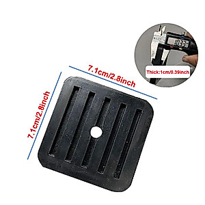 RecDec 4 Pack Mini Split Anti-Vibration Pads Wall Mounting Bracket Isolator Rubber Pad Damper Shock Absorbing Feet for Ductless Air Conditioner Heat Pump System Outdoor Condenser Unit A/C HVAC