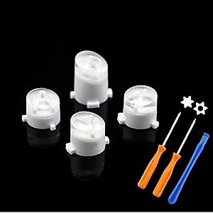 ABXY Bullet Buttons with Letters Mod Kit Case Unlock Kit Tool Screwdriver for Xbox One S Slim Elite Controller