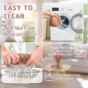 Legigo 5 Pack Thicker Bathroom Toilet Seat Cover Pads- Soft Warmer Toilet Seat Cushion Cover Stretchable Washable Fiber Cloth, Easy Installation Comfortable Toilet Lid Seat Cover(Knit Elongated Light)