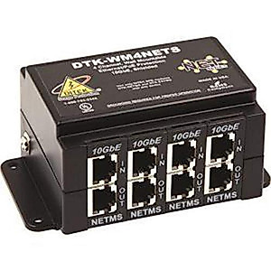 Ditek DTK-WM4NETS Wall Mount 4 Channel Network Surge Protector; Uses SAD and GDT Technologies to Provide Optimal Protection for Shielded Ethernet, PoE, PoES and PoE Extender Circuits