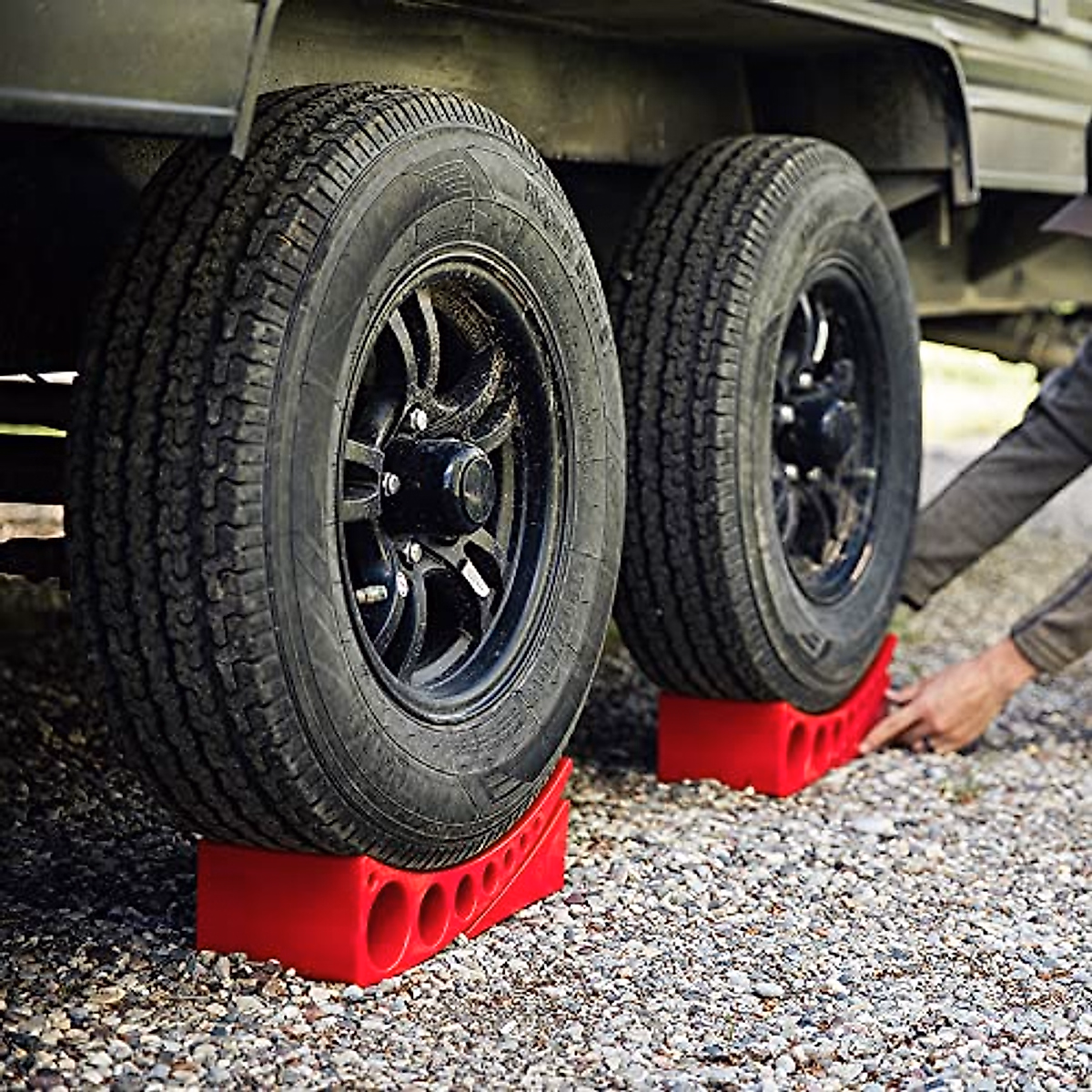 ANDERSEN HITCHES | RV and Trailer Accessories | Ultimate Trailer Gear Bag featuring the EZ Block | The Best Leveling System for RVs | 3603