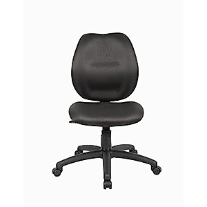 Boss Office Products Any Task Mid-Back Task Chair with No Arms in Black