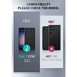 i-Blason Armorbox for Samsung Galaxy S23 Case with Built-in Screen Protector, [2 Front Frames] Full-Body Rugged Anti-Slip Bumper Case with Kickstand & Belt Clip Holster (Black)