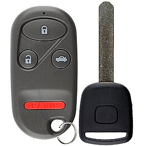 KeylessOption Keyless Entry Car Remote Fob With Uncut High Security T5 Ignition Transponder Key Replacement For OUCG8D-344H-A