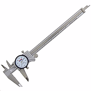 Anytime Tools Premium Dial Caliper 8"/0.001" Precision Double Shock Proof Solid Hardened Stainless Steel
