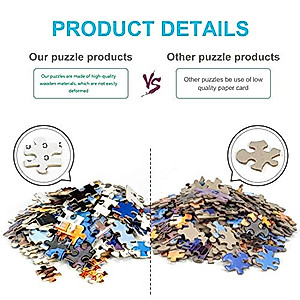 Wood Puzzle 1000 Piece, Aircraft Puzzles, World War 2 Aircraft Puzzle,Fighter Aircraft Retro Pattern