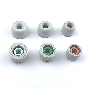Eartips Compatible with Sony WF-1000XM4 Earbuds Memory Foam Tips for 1000XM3 / WF-C500 / Linkbuds Fit in The Charging Case Perfect Noise Cancellation 3Pairs Gray