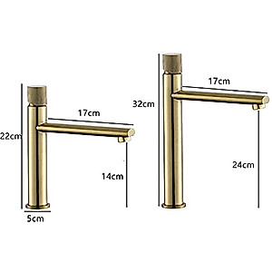 ZHANGYUEFEIFZ Bathroom Sink Faucet Sink Faucet Bathroom Basin Faucet Brass Sink Faucet Hot and Cold Single Handle countertop Mounted Toilet Unique Design Faucet (Color : Black S)