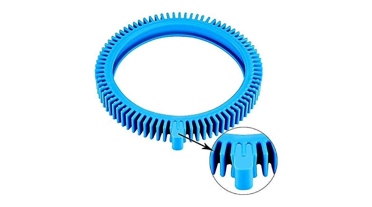2 Pack Blue Front Tire Kit for Pool Cleaners - Durable & Replacement