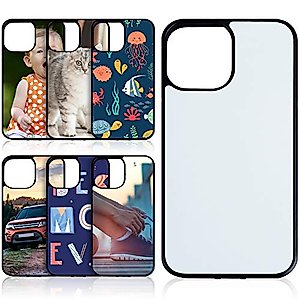 Konohan 6 Pieces Sublimation Blank Phone Case Cover Blank Printable Phone Case for DIY Customize Heat Press Rubber Protective Case(Compatible with iPhone 12/12 Pro)
