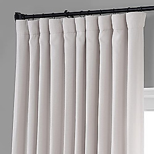 HPD Half Price Drapes BOCH-LN-DW-P Extra Wide Linen Room Darkening Curtain (1 Panel) 100 X 96, BOCH-LN1856-96-DW, Birch