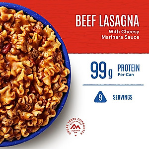 Mountain House Lasagna with Meat Sauce | Freeze Dried Survival & Emergency Food | #10 Can