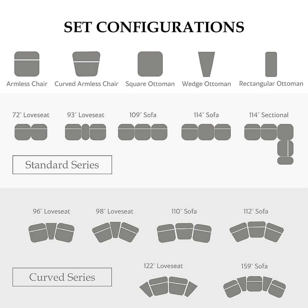Furniture of America Tatiana Modern Chenille 2-Seater Modular Sectional Sofa with Adjustable Backrest for Living Room, Office, Free-Combined, FSC & Oeko TEX Certified, White