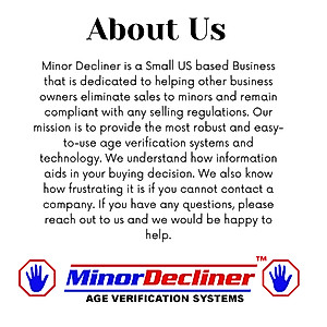 Bundle Smart ID Scanner for Bars, Clubs, and Other Businesses - Detects Expired IDs and Underage Consumers - Reads The 2D Barcode in All 50 States - Minor Decliner