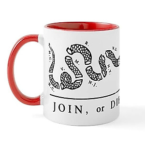 CafePress Join Or Die Mug Ceramic Coffee Mug, Tea Cup 11 oz