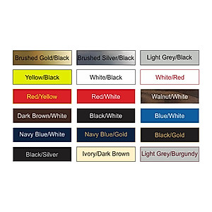 All Quality Standard Exit Wall or Door Sign | Durable Plastic and Easy Installation | Double-Sided Foam Adhesive Tape - Brushed Gold - Medium (1 Pack)