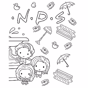 The Official Friends Coloring Book: The One with 100 Images to Color!