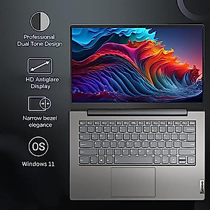 Lenovo Ideapad 14 Laptop, 14" HD Screen, Intel Pentium Silver N5030, 4GB RAM, 128GB PCIe SSD (NO eMMC), Webcam, HDMI, SD Card Reader, Win 11, Gray, 1 Year Office 365, with Bundled Accessories