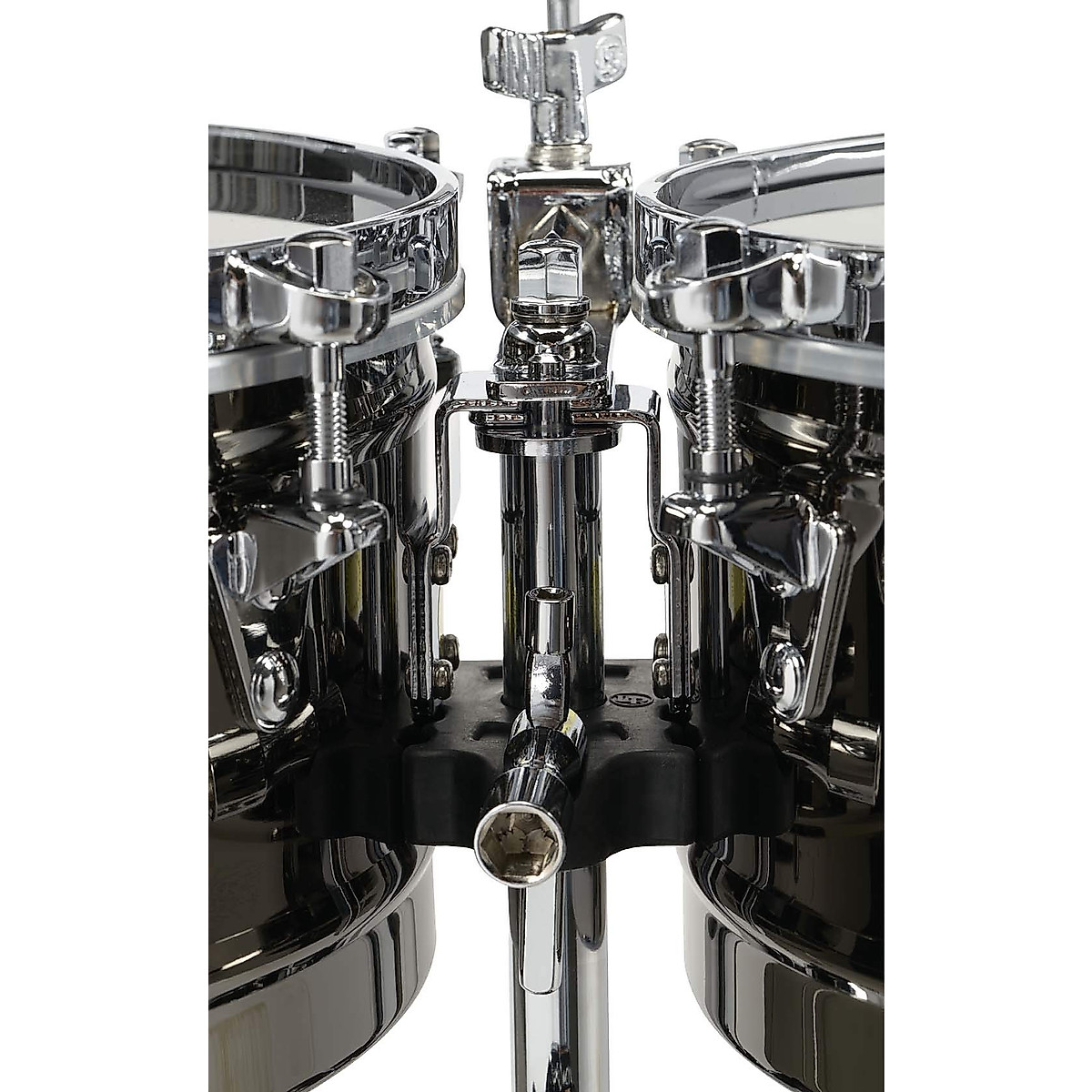 Latin Percussion Karl Perazzo Top-Tuning Timbales (LP1415-KP) Black Nickel