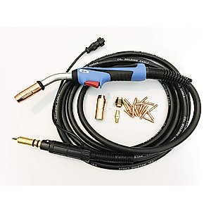 250A Mig Welding Gun fits Miller M25 M-25 Millermatic 200, 210, 212, 250, 250X, 251, 252, and Vintage (15ft .035 Kit)