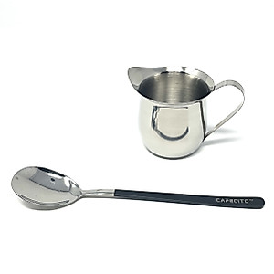 Cuban Coffee Starter Kit | Cafecito 6 Cups Moka Pot Set | Cafetera Cubana Stovetop Espresso Maker Set | Anti-Splash Valve Included