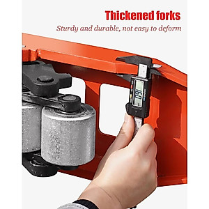 JIN YANG HU Heavy Duty Pallet Jack,Extended 59/70/79 Inch Forks Hydraulic Pallet Truck with Steel Wheel,10T Capacity Fork Lift Manual Pallet Jack,Hand Truck Jack for Factory Workshop