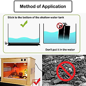 Linifar 2 Pack Reptile Heating Pads, Temperature Adjustment Under Tank Terrarium Heater Mat for Tortoise Turtle Bearded Dragon Snake Lizard Hermit Crab (14W)
