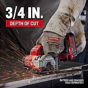 CRAFTSMAN V20 Cordless Cut-Off Tool, Brushless RP, 3 Inch, Small Circular Saw, Bare Tool Only (CMCM300B)
