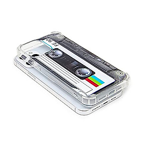 FAteamll Case for iPhone 13 Pro Max, Matte Finish Heavy Duty Soft Back Cover with Reinforced Corners TPU Soft Bumper Retro Cassette Tape Case Compatible with iPhone 13 Pro Max(6.7 Inch)