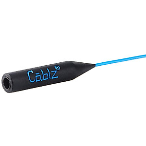 Cablz Monoz Zipz Classic Stainless Steel Cable, Blue, 14"