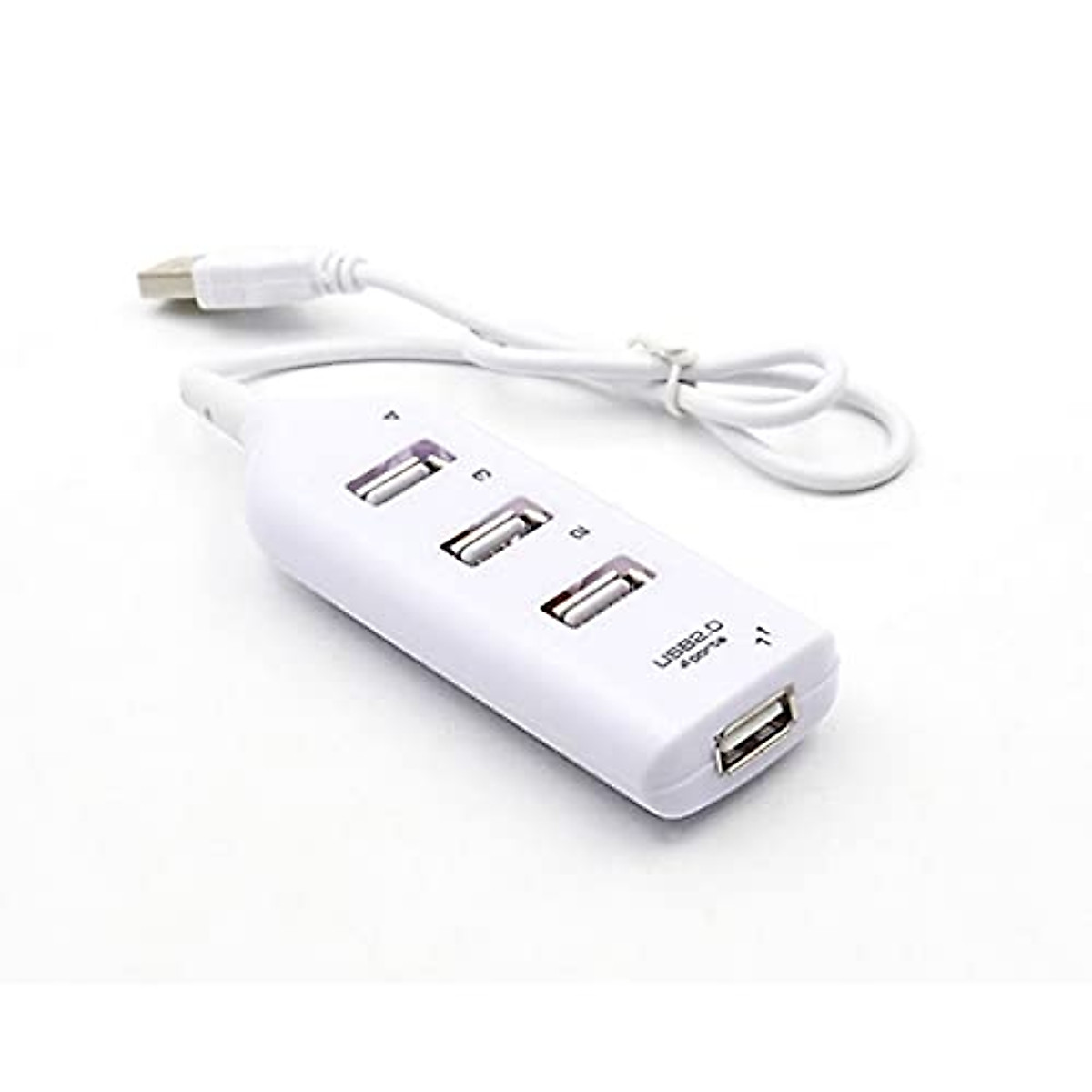 SHYPT 2.0 Multi USB 2.0 Hub USB Splitter High Speed 3 USB Card Reader USB Extender for PC Laptop (Color : White)