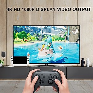KEKUCULL TV Docking Station for Switch and Switch OLED,Switch Docking Station with 4K/1080P HDMI Adapter and USB 3.0 Port,Replacement for Official Switch Dock(White)