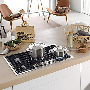 10 Pack Stove Burner Covers Double Thickness Reusable Non-Stick Heat-Resistant Gas Range Protectors for Kitchen and Easy to Clean（Black）